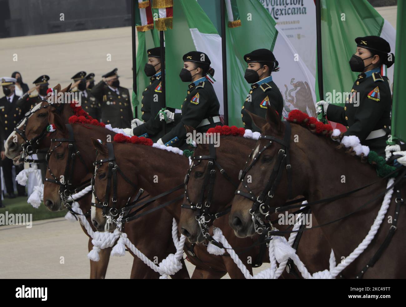 Members of the army paraded on the occasion of the 110th Anniversary of ...