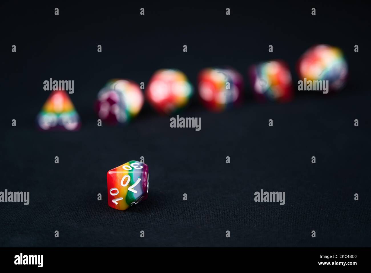 A D10 Percentile is a ten-sided die from a standard set of 7 dice used ...