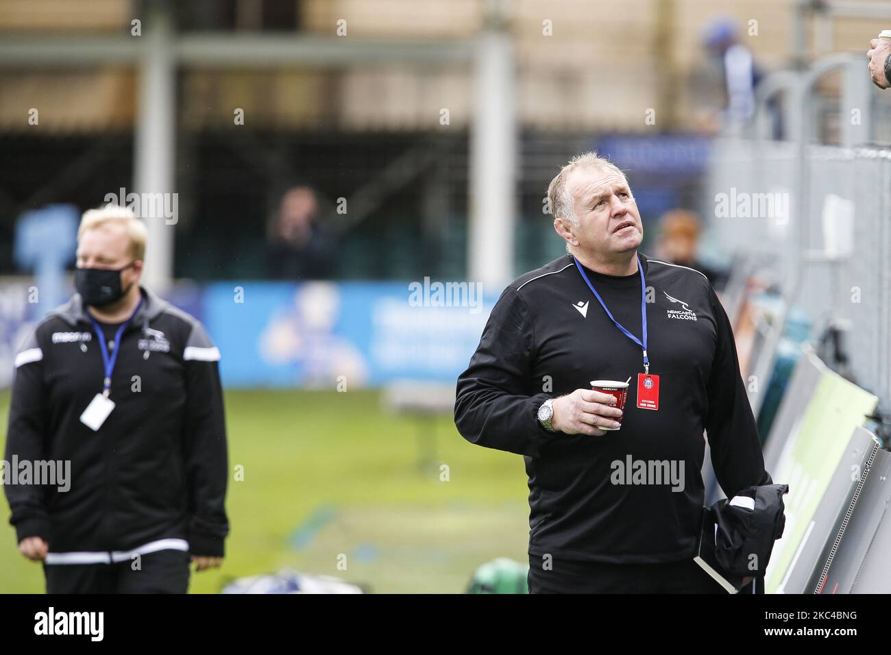 Dean Richards (Falcons DOR) chats before the Gallagher Premiership ...