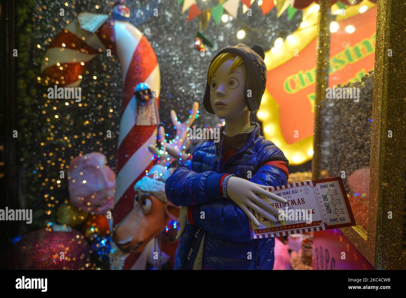 A view of the new Arnotts department store Christmas Season window ...