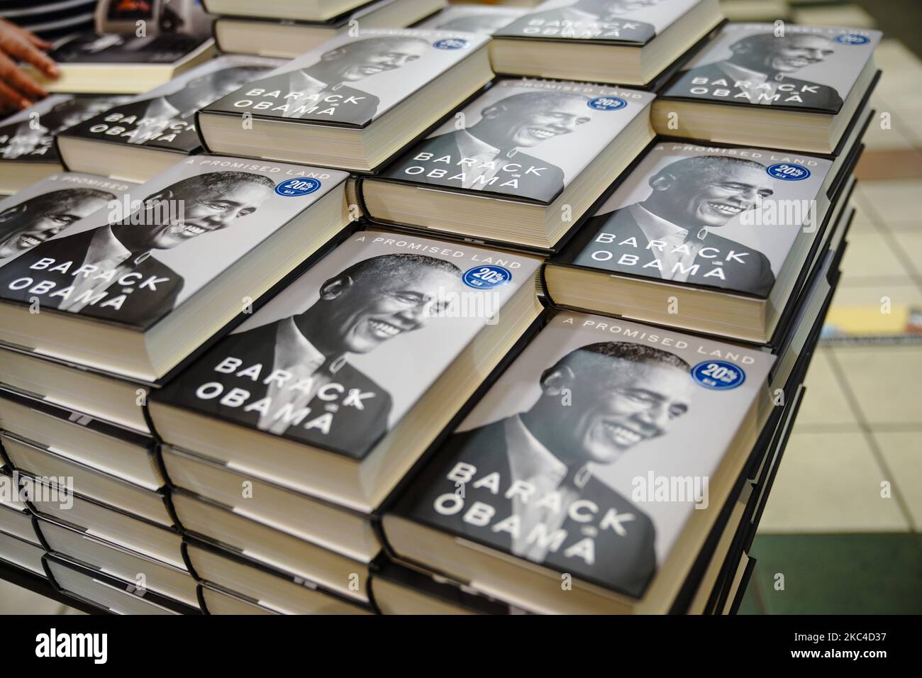 Former US President Barack Obama's new book "A Promised Land" is seen ...