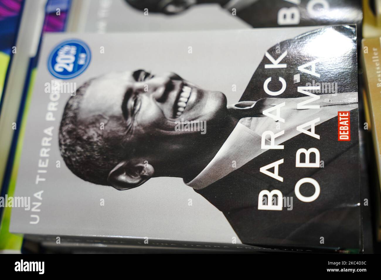 Former US President Barack Obama's new book "A Promised Land" is seen ...