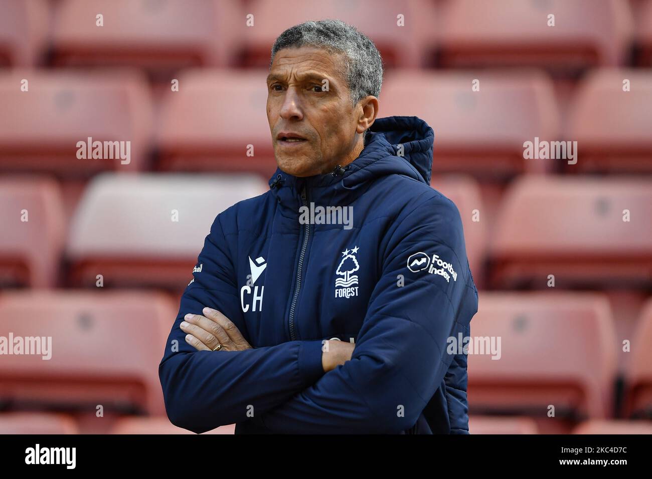 Nottingham Forest manager, Chris Hughton during the Sky Bet ...