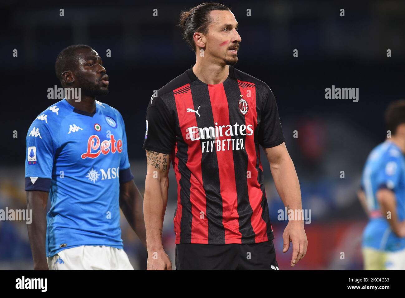 Zlatan Ibrahimovic of AC Milan during the Serie A match between SSC ...