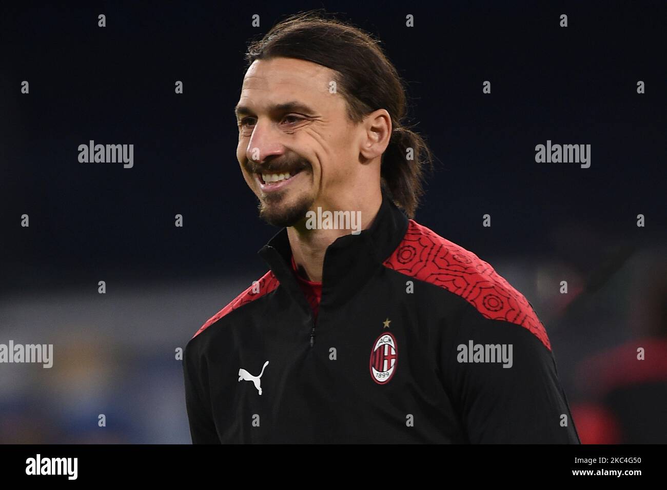 Zlatan Ibrahimovic of AC Milan during the Serie A match between SSC ...