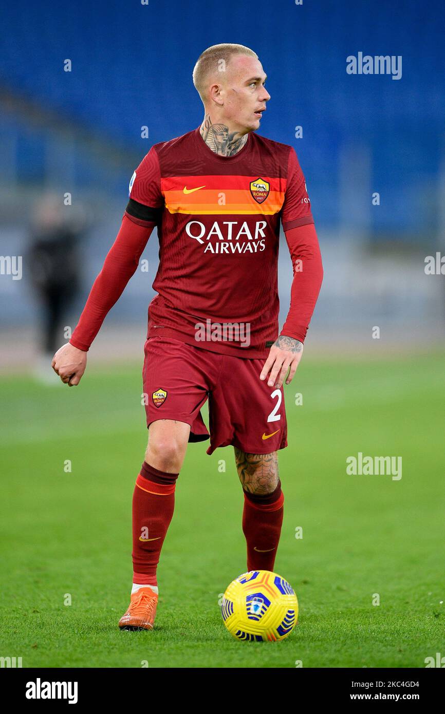 Rick Karsdorp of AS Roma during the Serie A match between AS Roma and ...