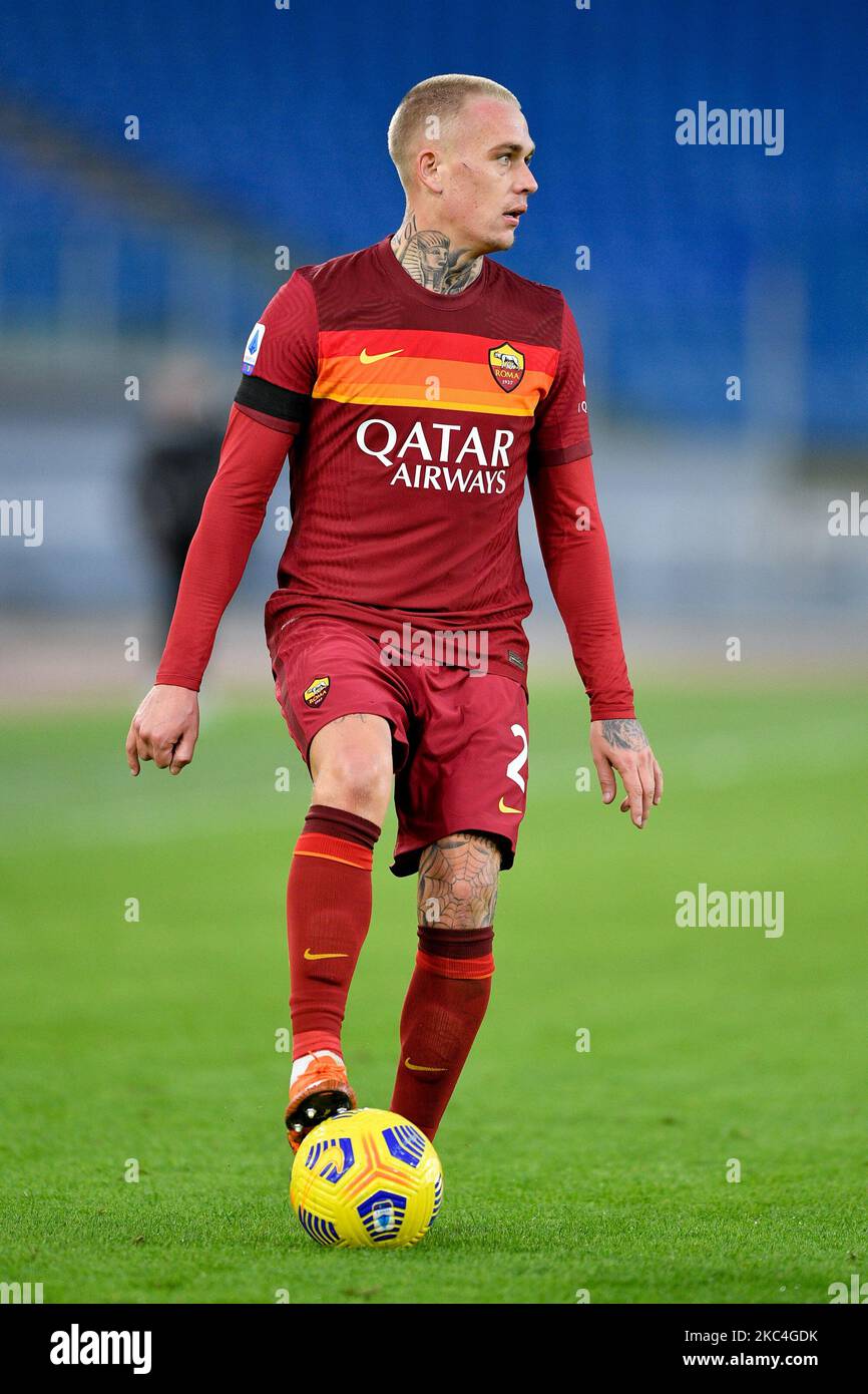 Rick Karsdorp of AS Roma during the Serie A match between AS Roma and ...