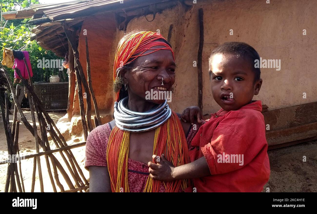 Indigenous Bonda cast tribes are seen at their living valley as they ...