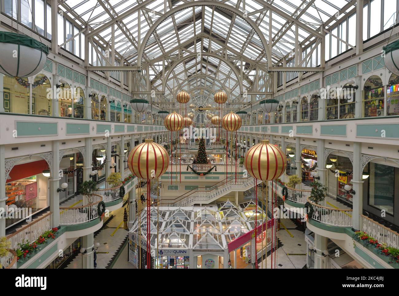 A view of a Christmas tree and Christmas decorations inside Stephen's ...