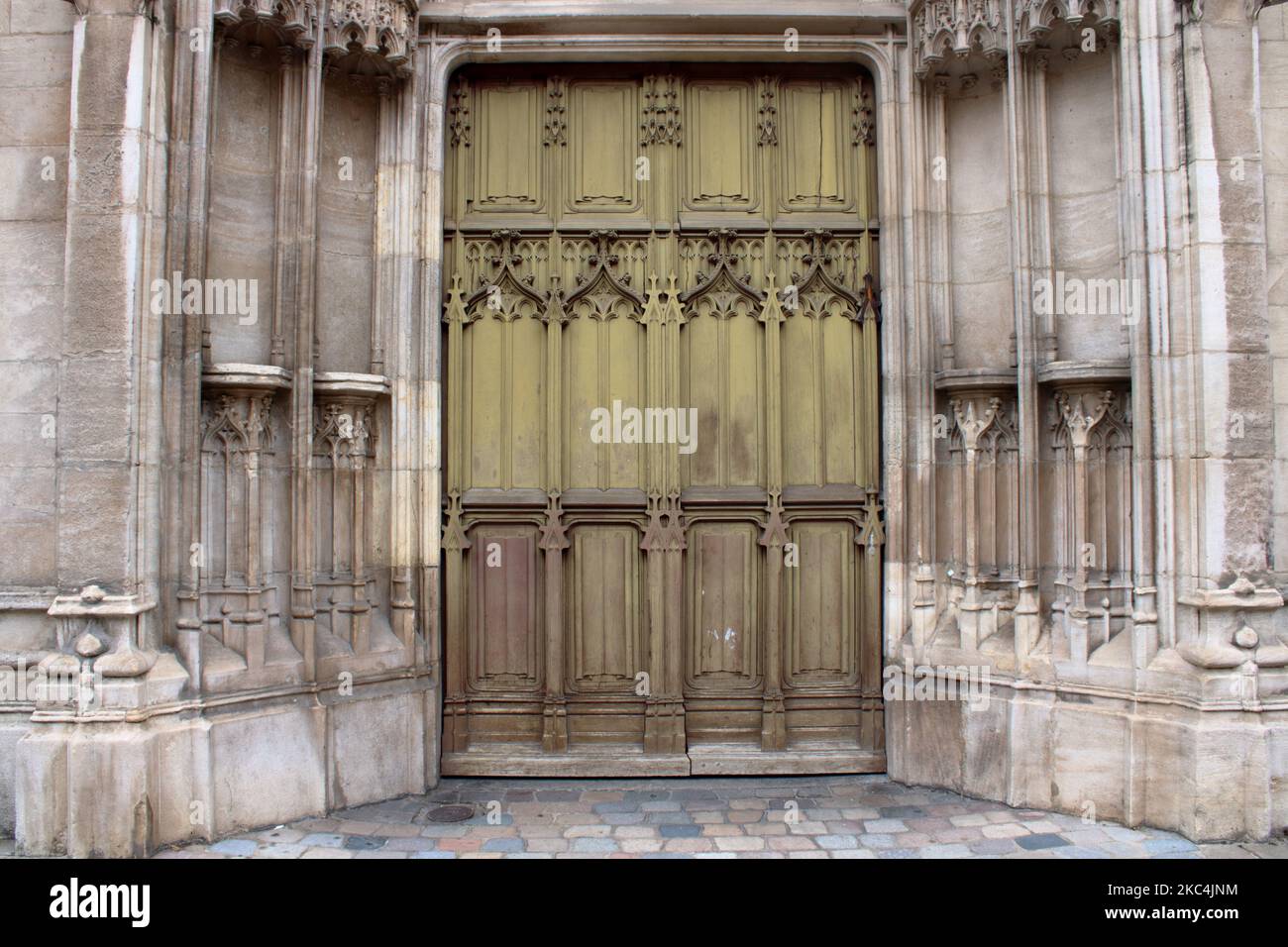 View of the ancient doorway of the Église Saint-Paul - Chapelle Sainte ...