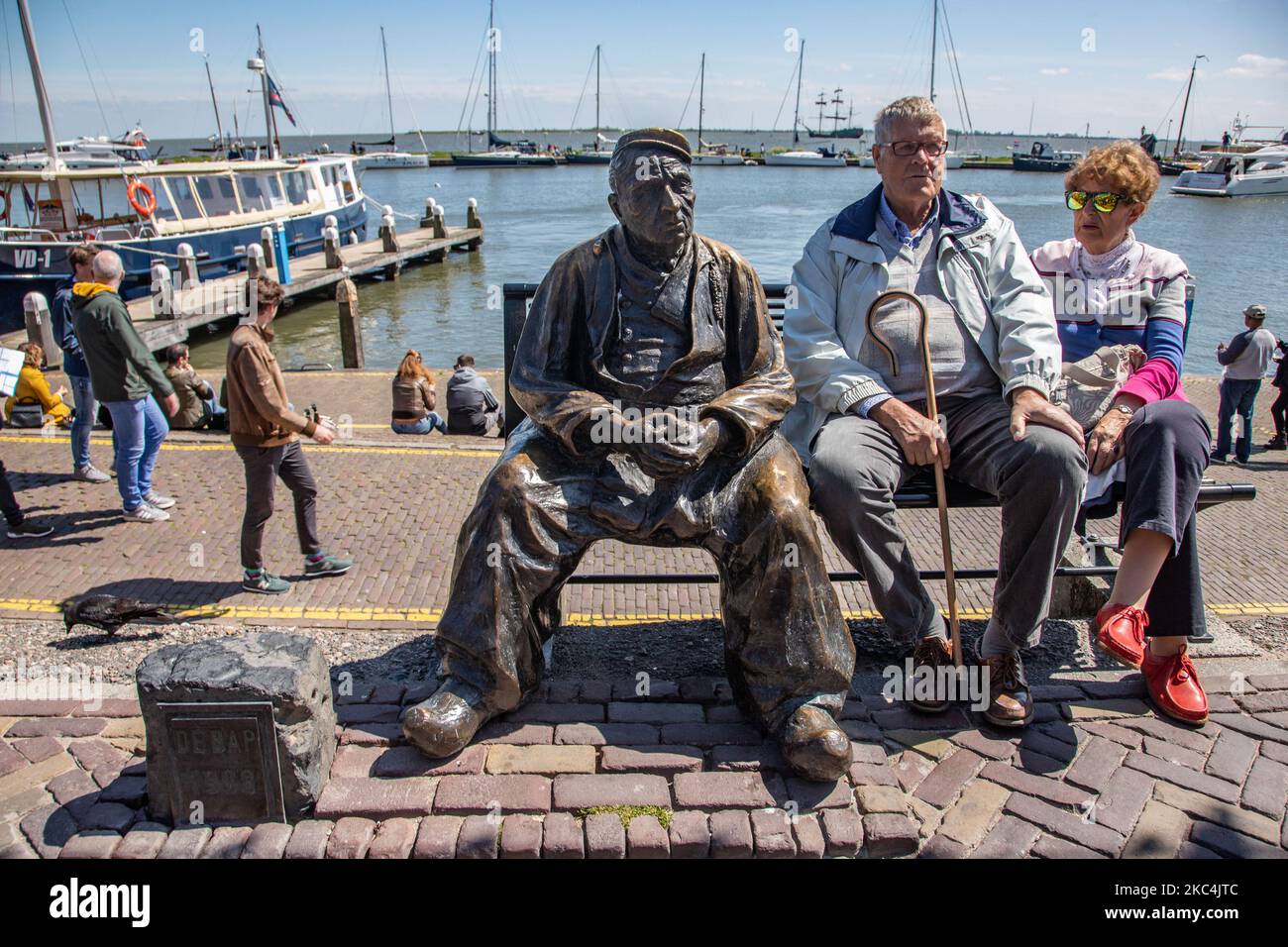 Daily life in Volendam traditional fishing village with Dutch ...