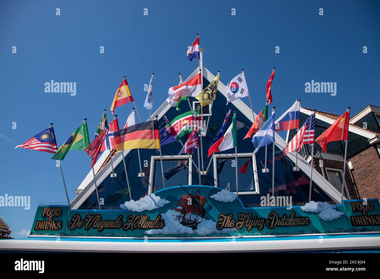 Daily life in Volendam traditional fishing village with Dutch ...