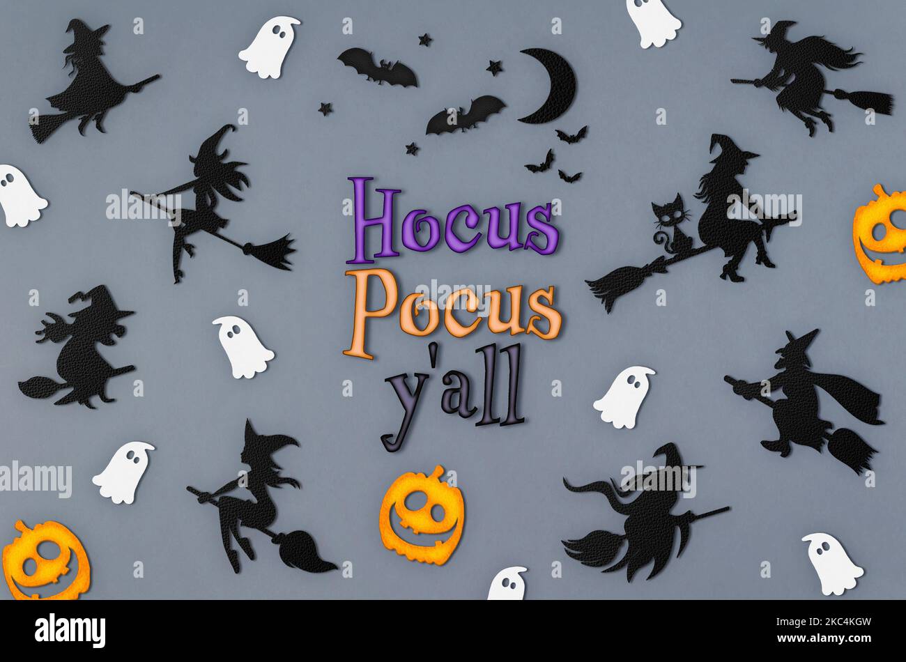 The Halloween characters set pattern illustration with the "Hocus Pocus ...