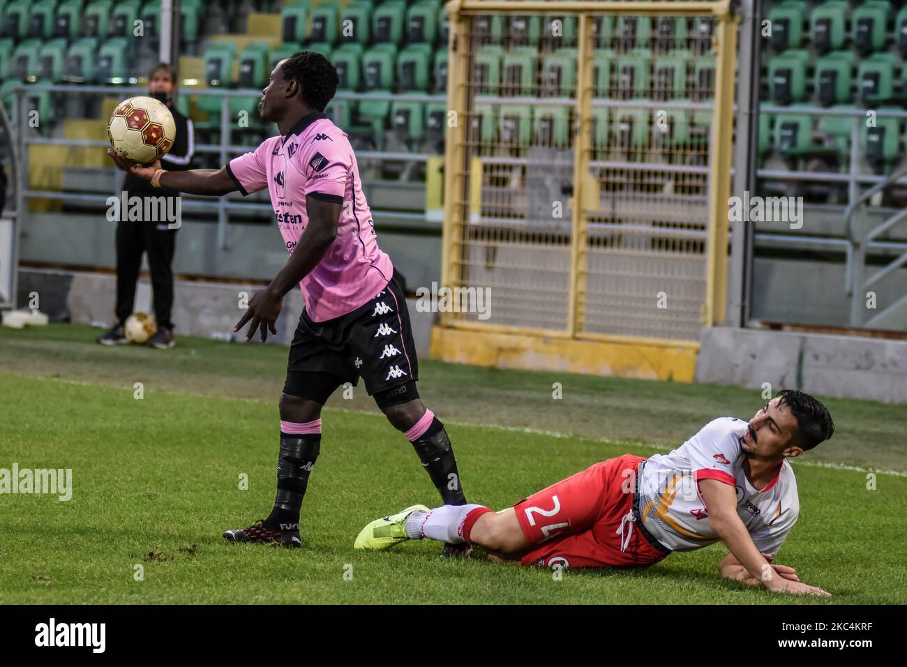 Odjer Moses during the Serie C match between Palermo FC and Turris, at ...