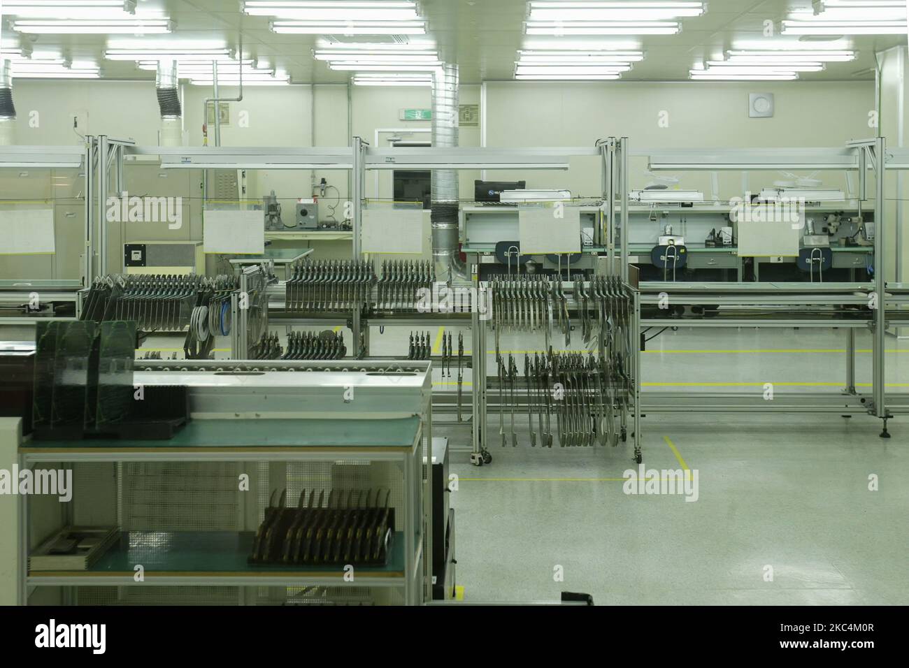 A View of weapon lab at South Korean Military Sam-X exhibition at NEX-1 ...