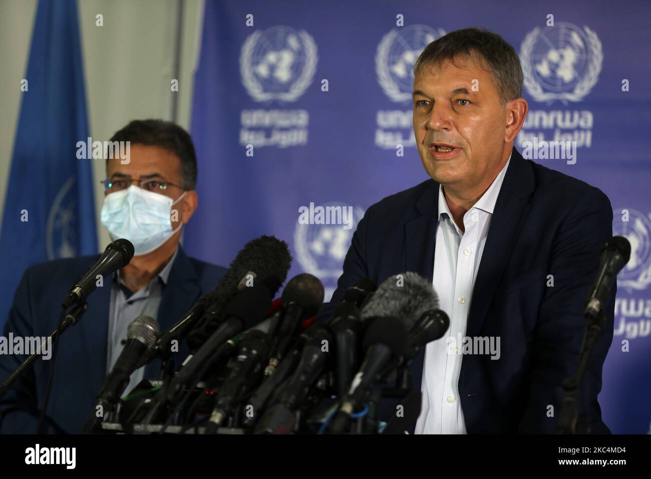 Philippe Lazzarini, the Commissionner General of the United Nations ...