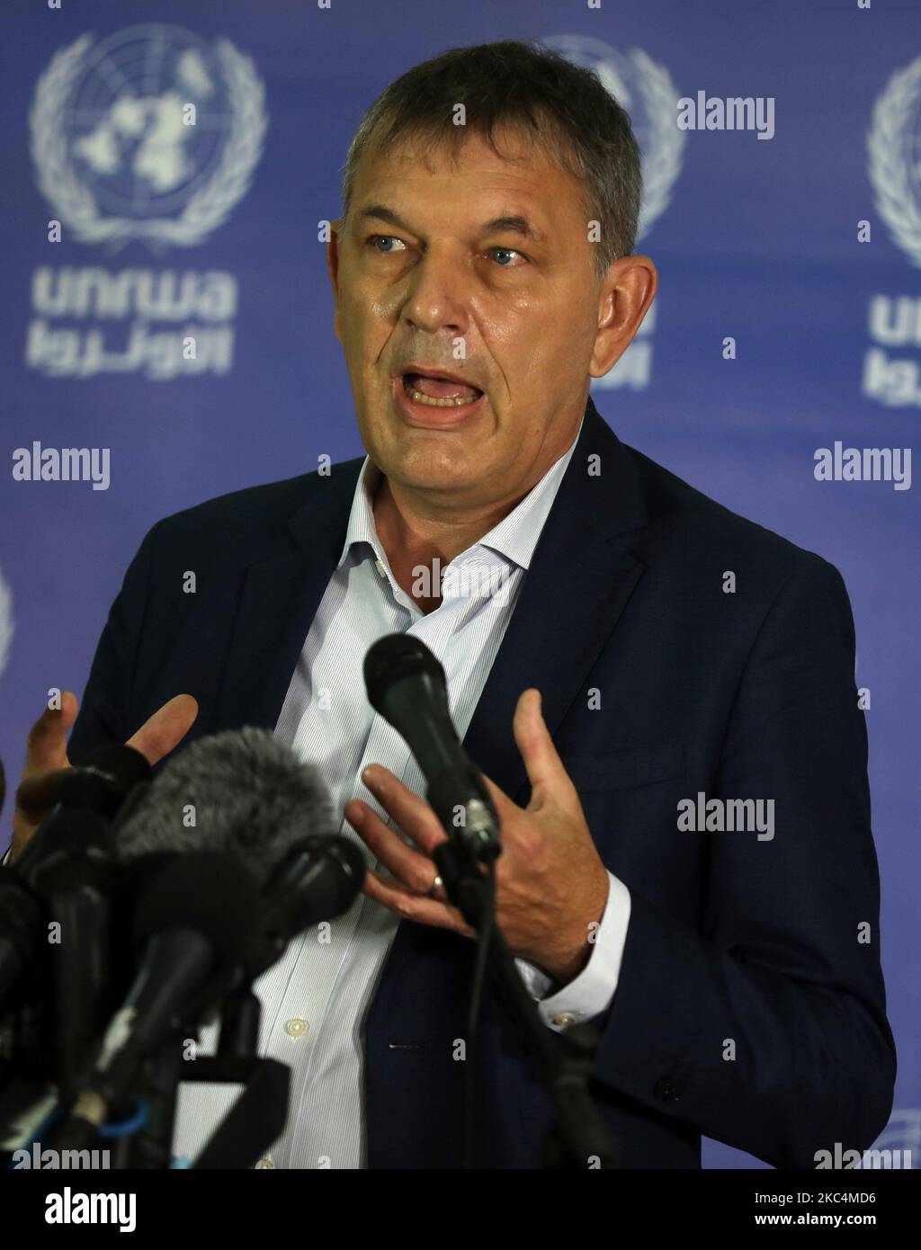 Philippe Lazzarini, the Commissionner General of the United Nations ...