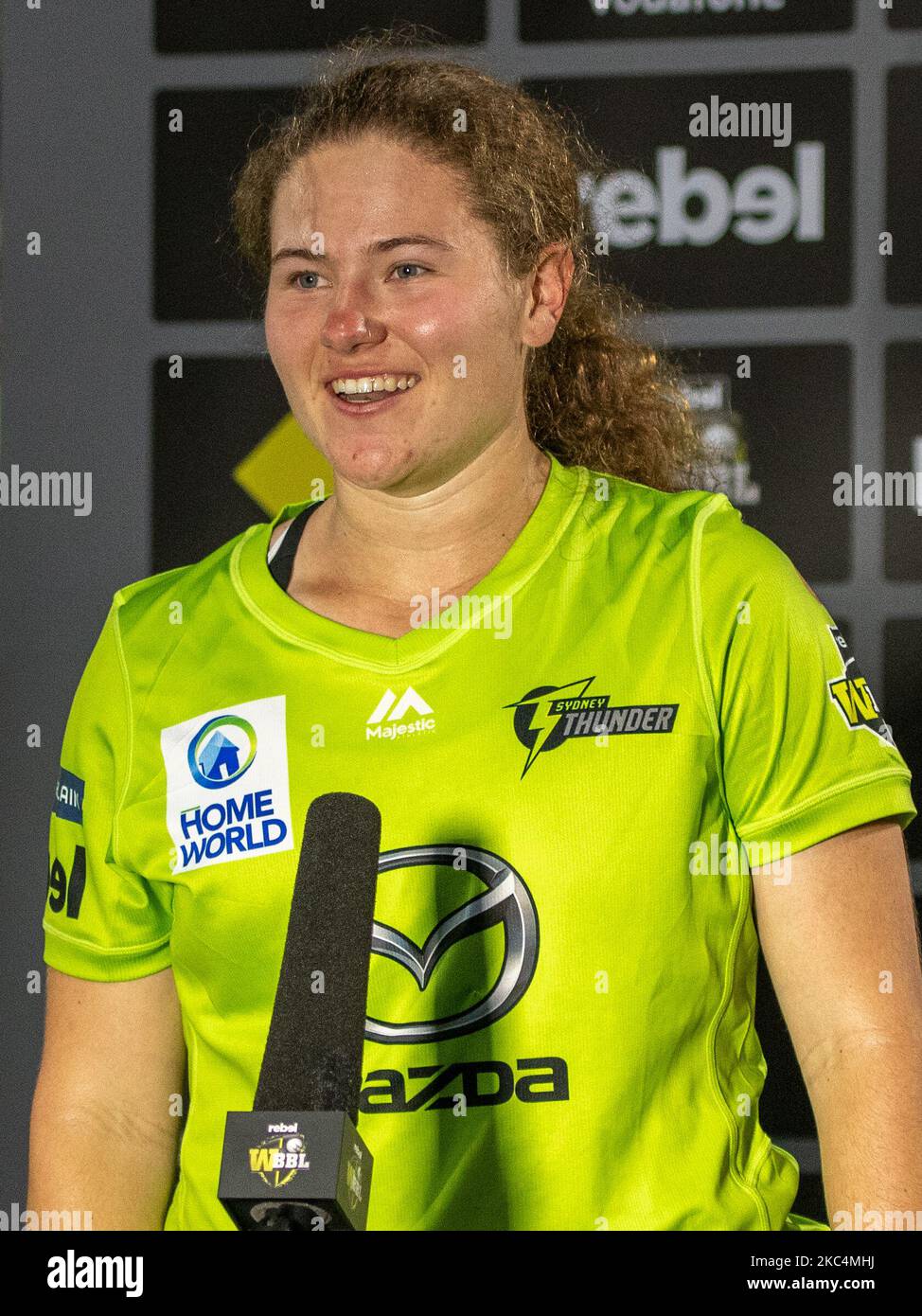 Player of the match Hannah Darlington of Thunder during the Women's Big ...