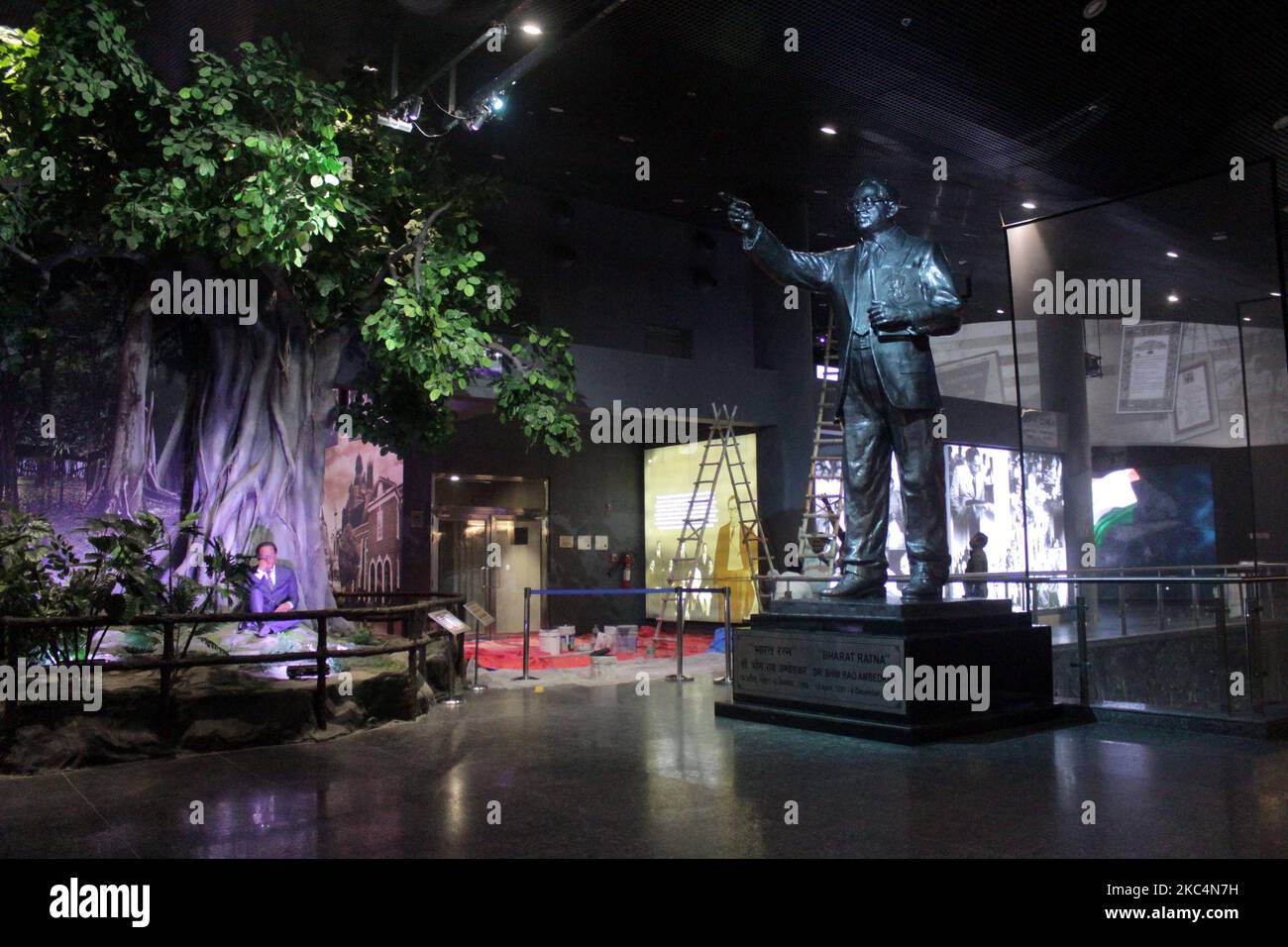 A statue of B.R. Ambedkar, the architect of India's constitution ...