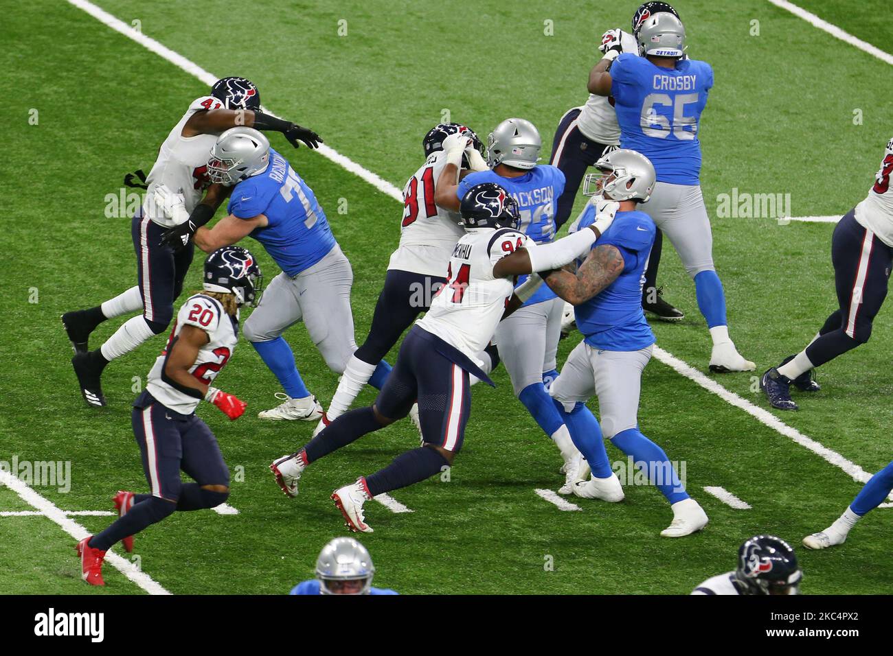 Detroit lions offensive line hi-res stock photography and images - Alamy