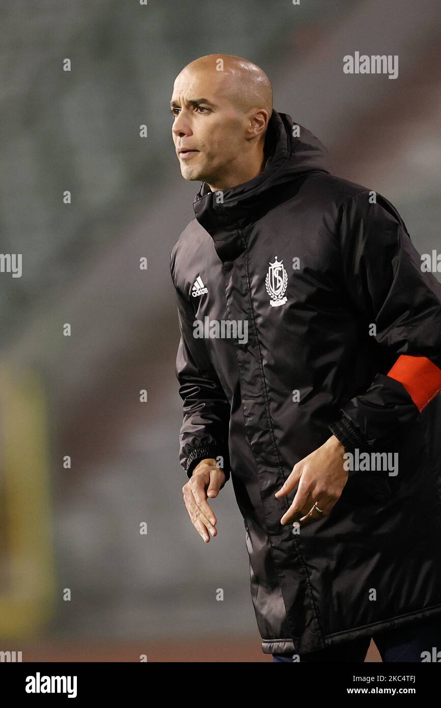 SL16's head coach Joseph Laumann pictured during a soccer match between ...