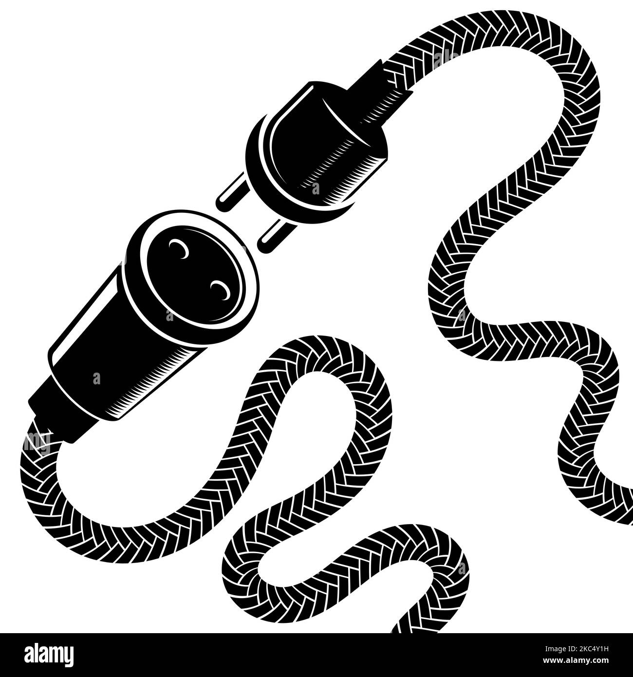 Plug Icon Isolated on White Background. Electric Symbol Stock Photo - Alamy