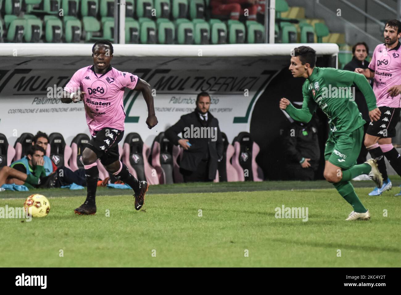 Odjer Moses during the Serie C match between Palermo FC and Monopoli ...