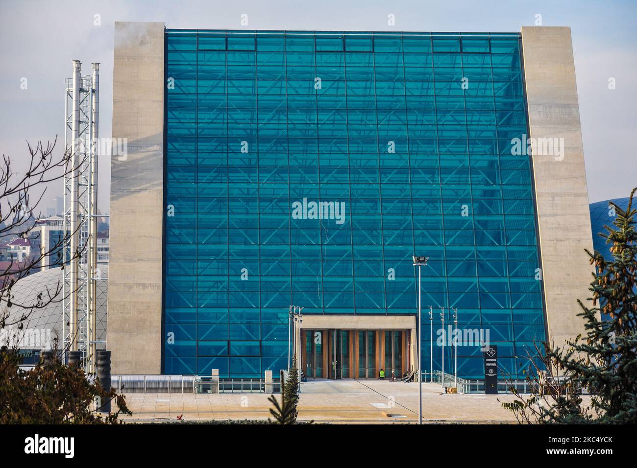 An exterior view of the Turkish Presidential Symphony Orchestra's (CSO ...