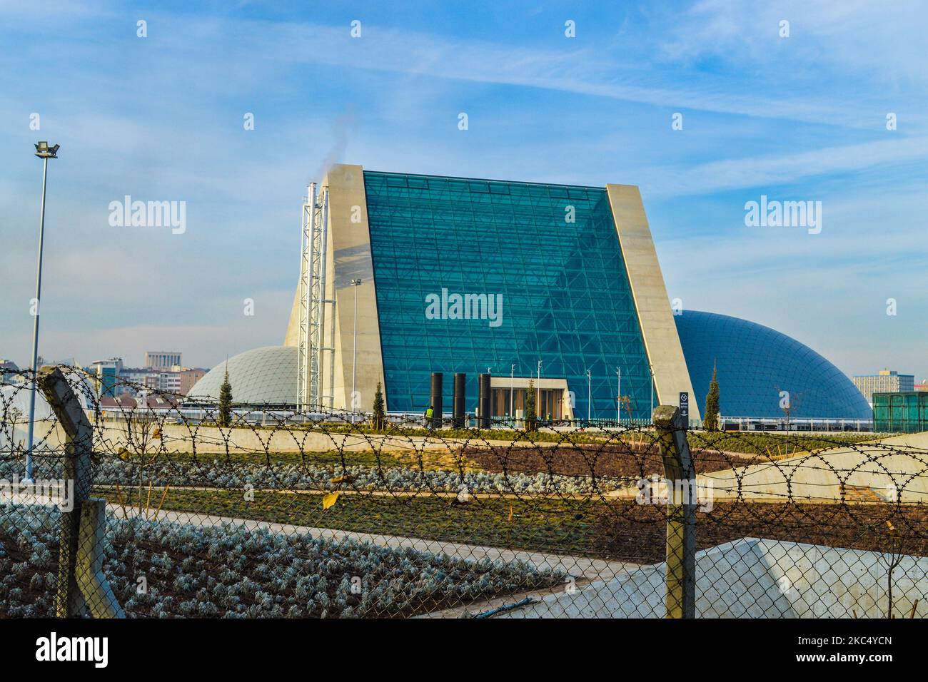 An exterior view of the Turkish Presidential Symphony Orchestra's (CSO ...