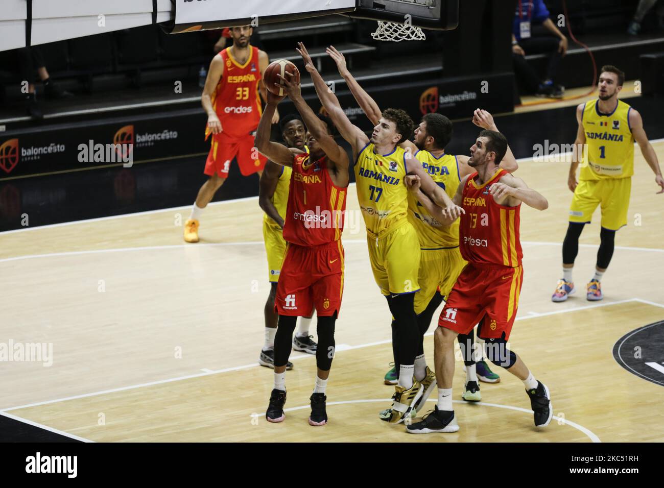 01 Jose Miguel Perez Balbuena of Spain defended by 77 Mihai Marius ...