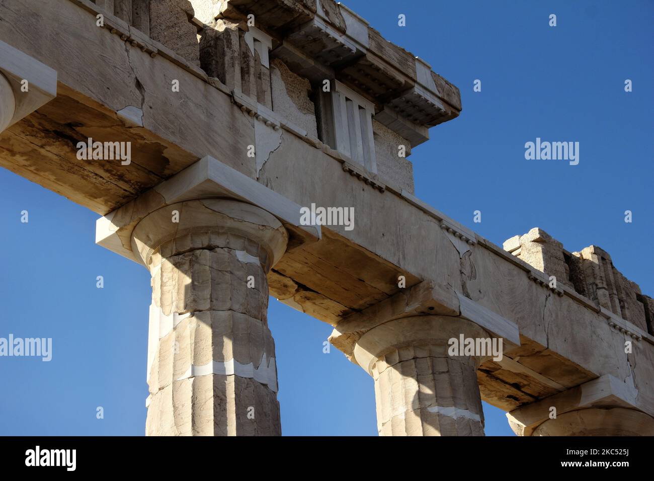 The beautiful architecture of Acropolis in Greece on a daytime Stock ...
