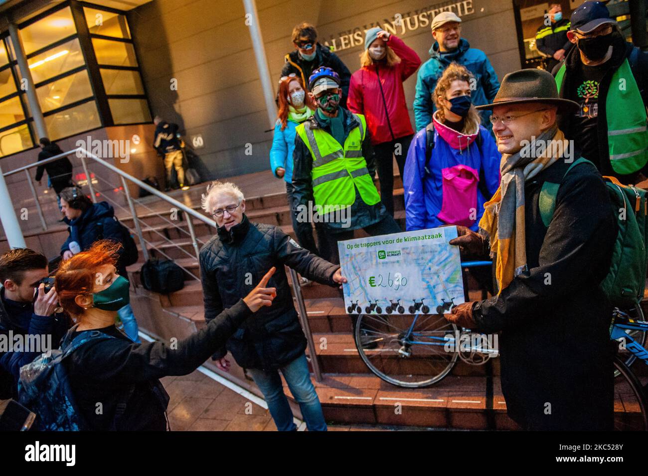 The Red Rebels from Extinction Rebellion, and a group of climate ...