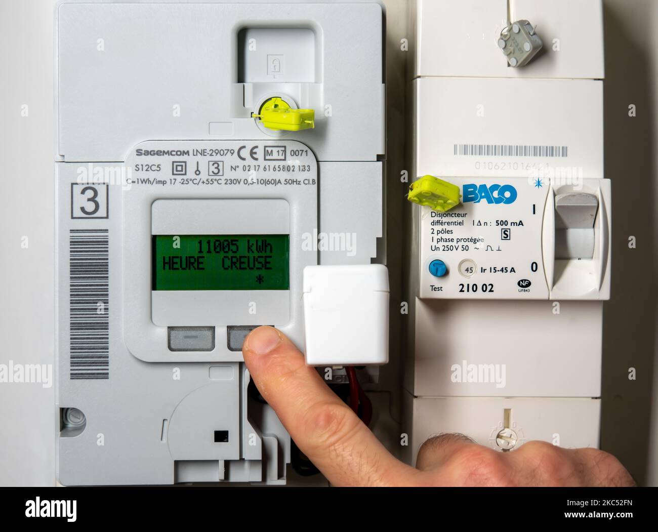 Electricity meter - control of electricity consumption at home, rising ...