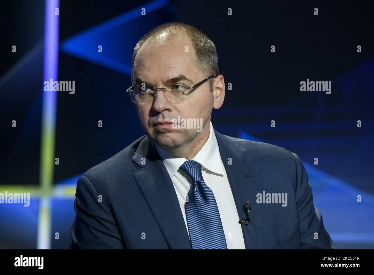 Maksym Stepanov, Ukrainian Minister of Healthcare while participating ...