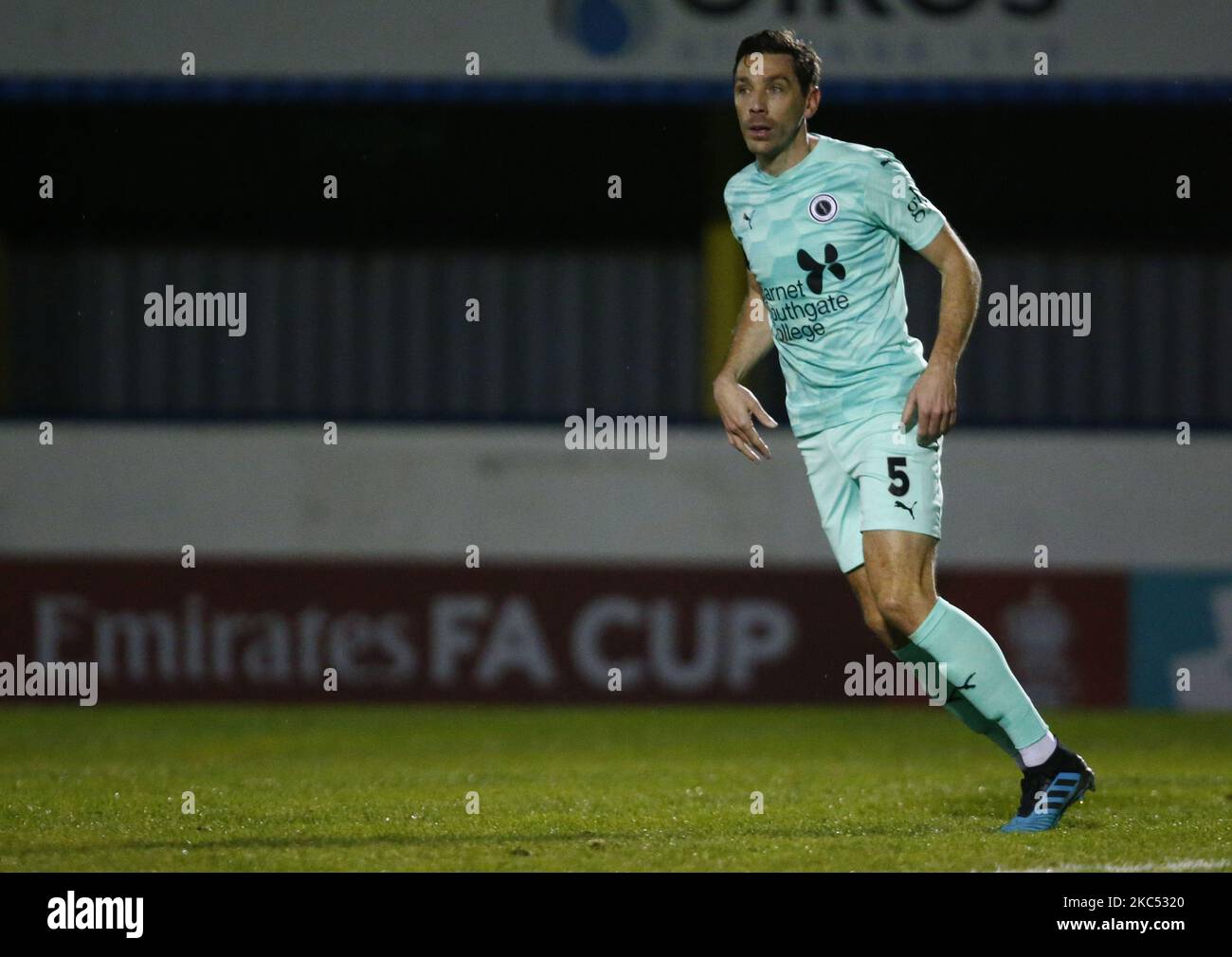 Tom Champion of Boreham Wood during FA Cup Second Round between Canvey ...