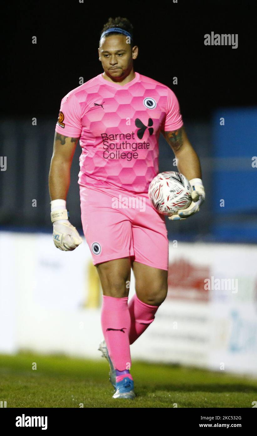 Nathan Ashmore of Boreham Wood during FA Cup Second Round between ...