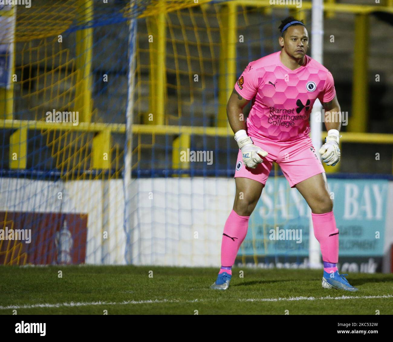 Nathan Ashmore of Boreham Wood during FA Cup Second Round between ...