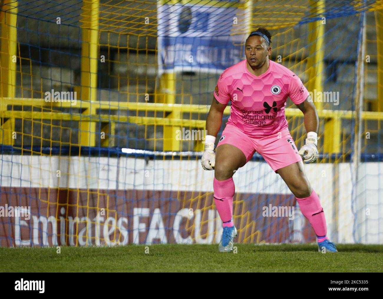 Nathan Ashmore of Boreham Wood during FA Cup Second Round between ...