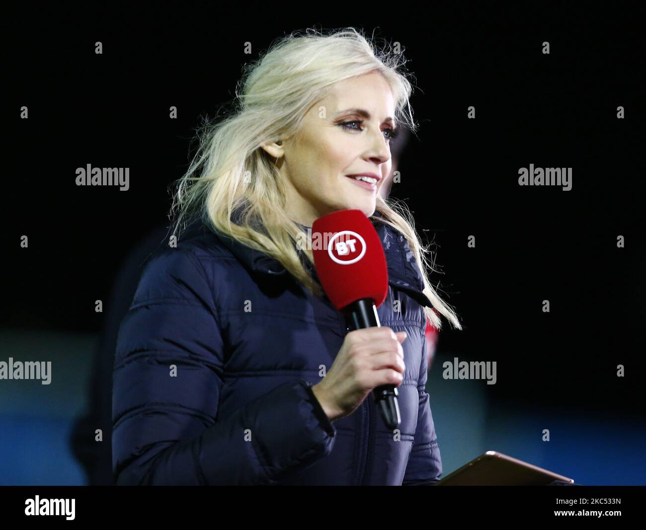 BT SPORT Presenter Lynsey Hipgrave during FA Cup Second Round between ...