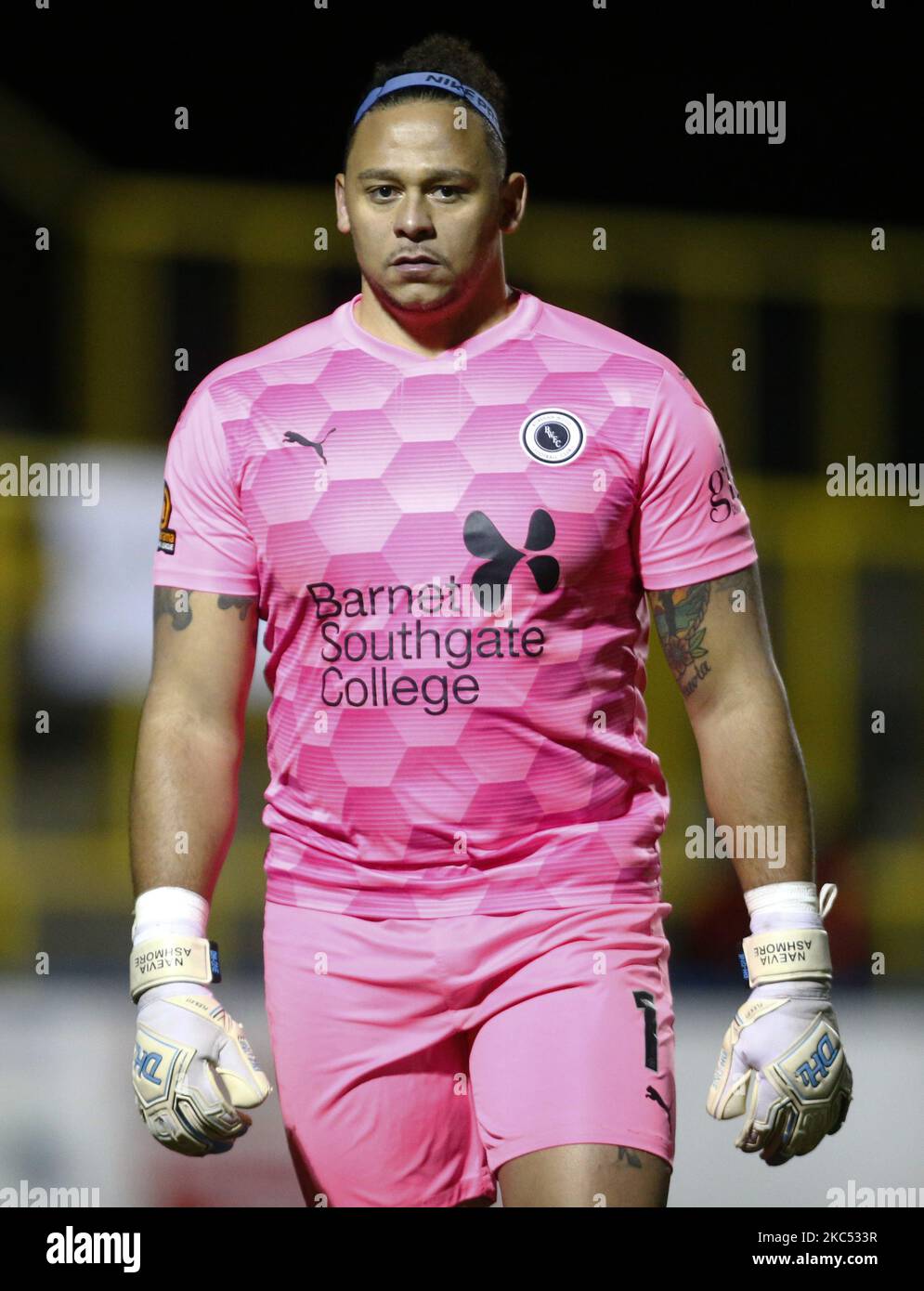Nathan Ashmore of Boreham Wood during FA Cup Second Round between ...