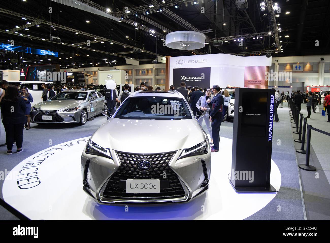 Lexus UX 300e EV-cars on display during the Thailand International ...