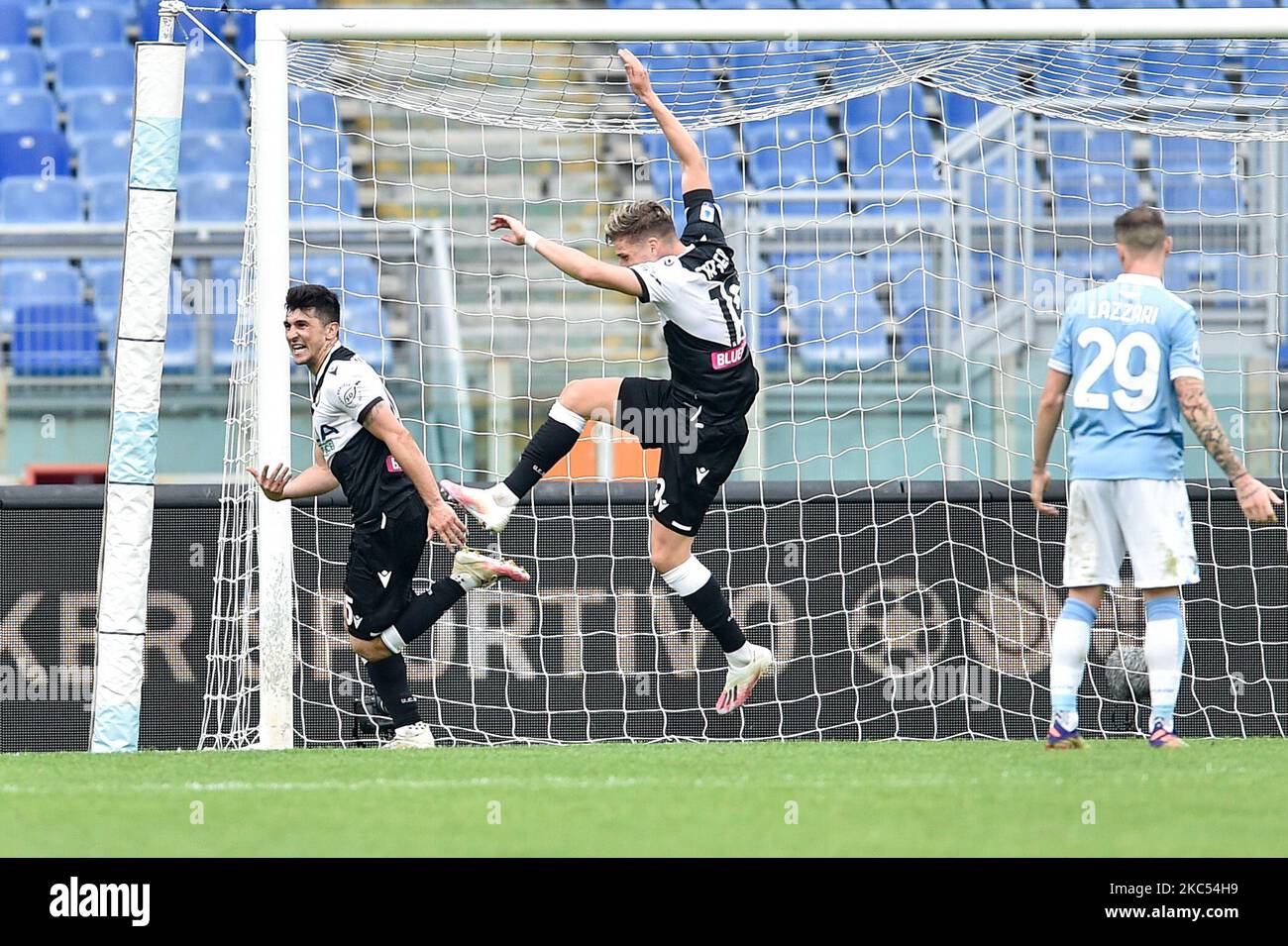 Fernando Forestieri of Udinese Calcio celebrates after scoring third ...