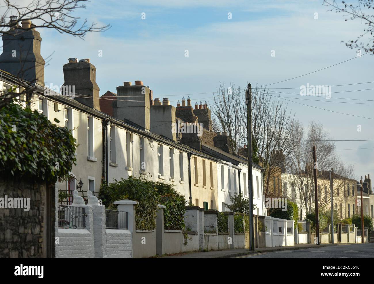 A line of typical houses in Ranelagh, area of Dublin. On Wednesday ...
