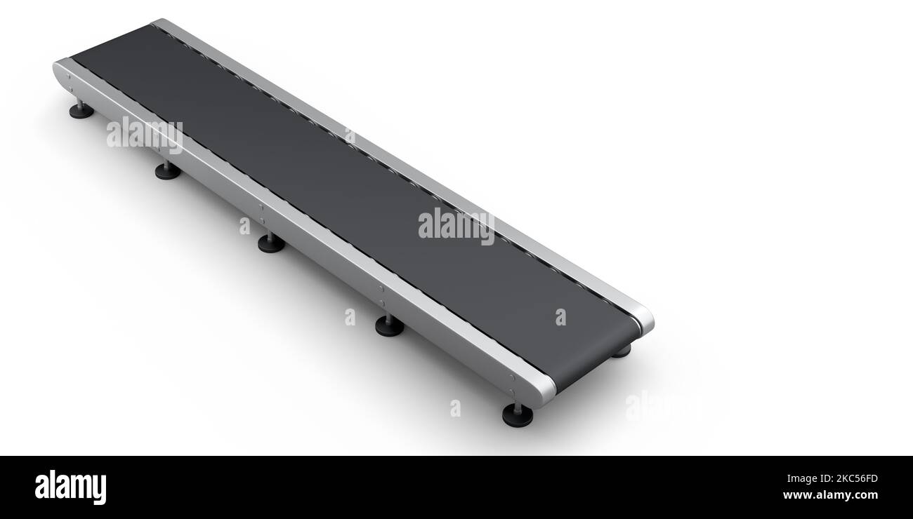 Airport luggage conveyor belt, manufacture line or baggage claim area ...