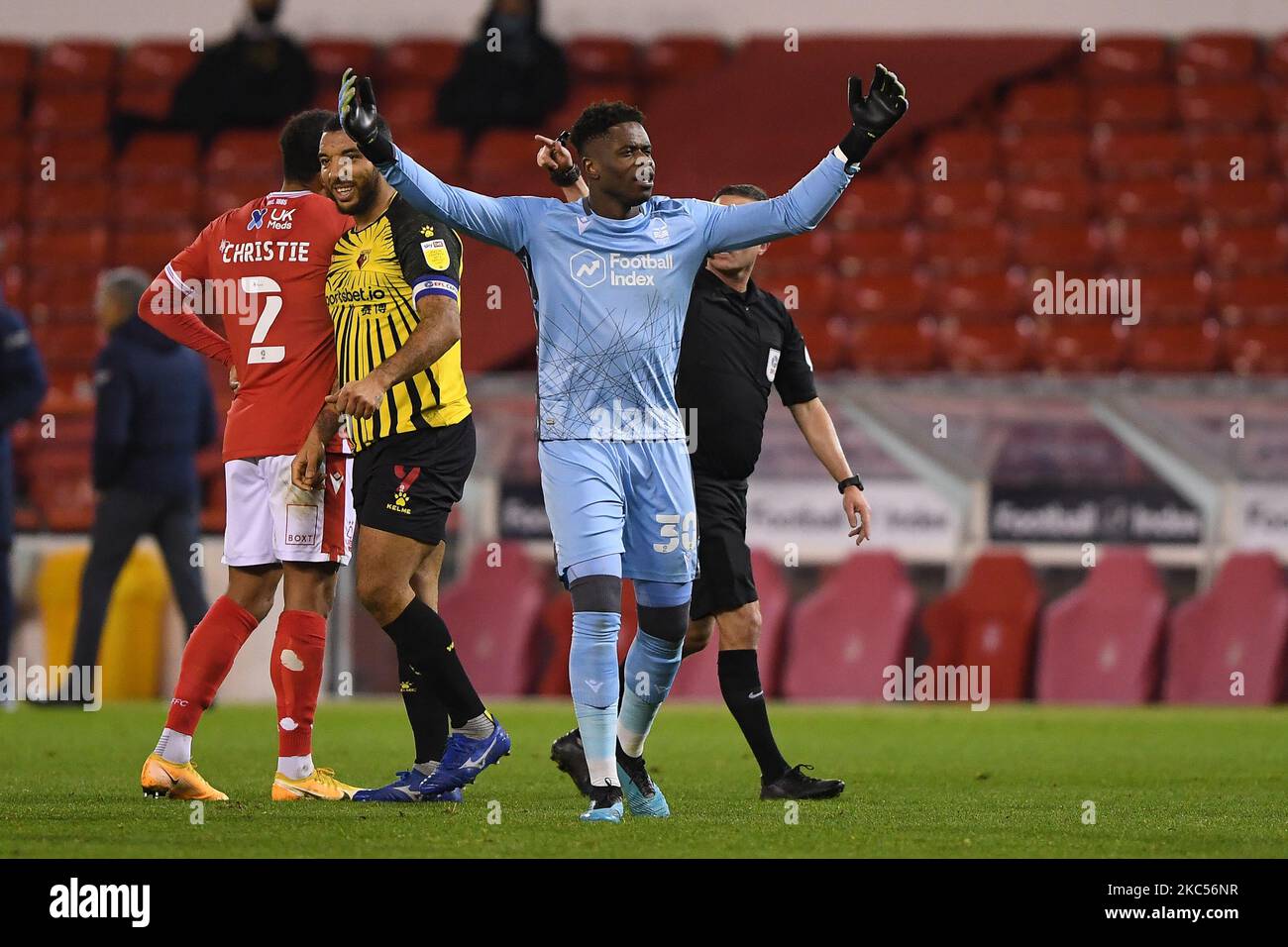 Brice samba of nottingham forest gestures hi-res stock photography and ...