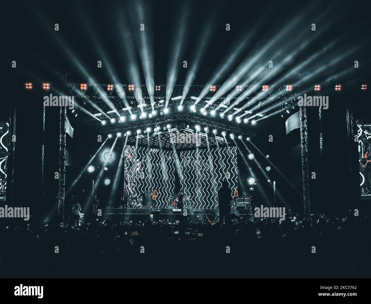 A view of the stage during the concert in Cairo, Egypt Stock Photo - Alamy