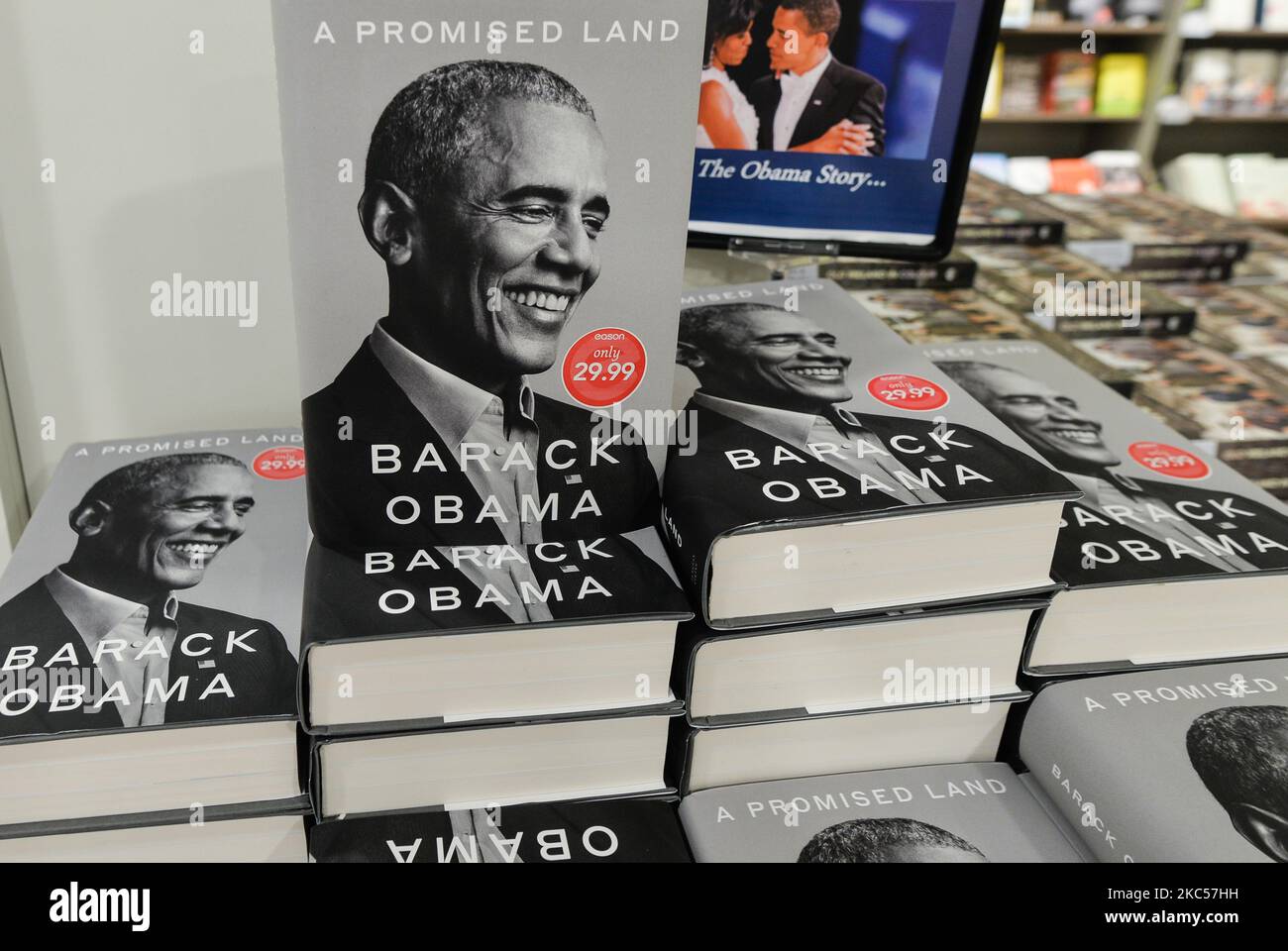 Former U.S. President Barack Obama's new book 'A Promised Land' seen on ...