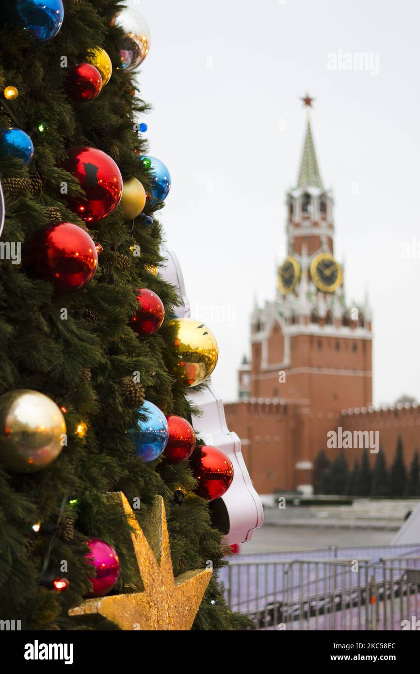 Christmas and New Year celebration at Red Square during COVID-19 ...
