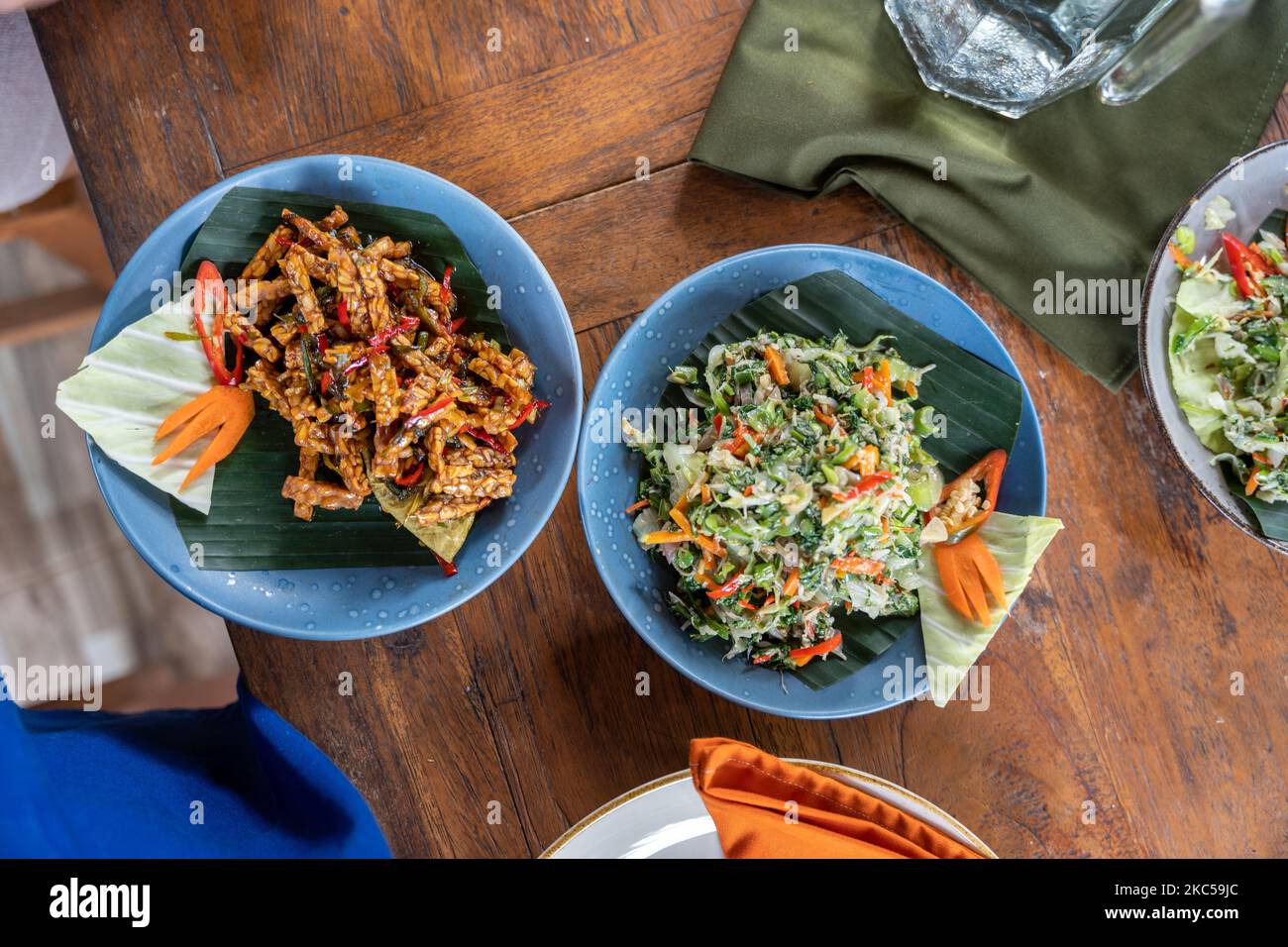 A top view of Balinese traditional dishes on the table Stock Photo - Alamy