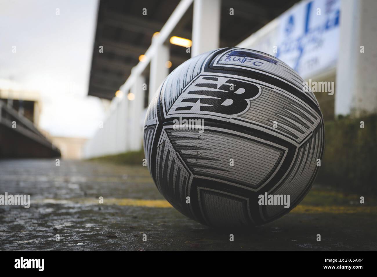 A general view of a New Balance national League match ball during the ...